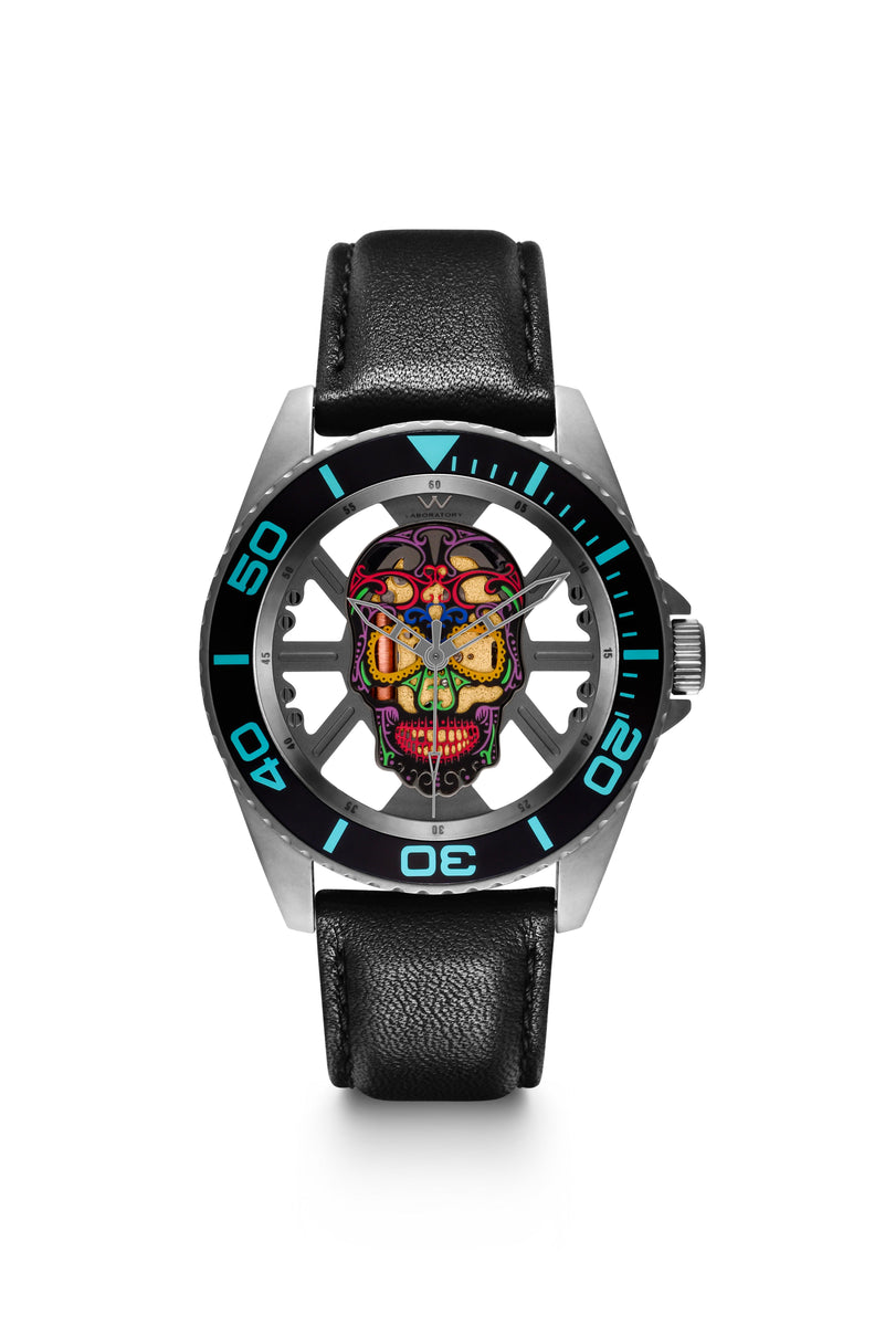 Hallow SKULL face watch - Gun / Black – W Laboratory