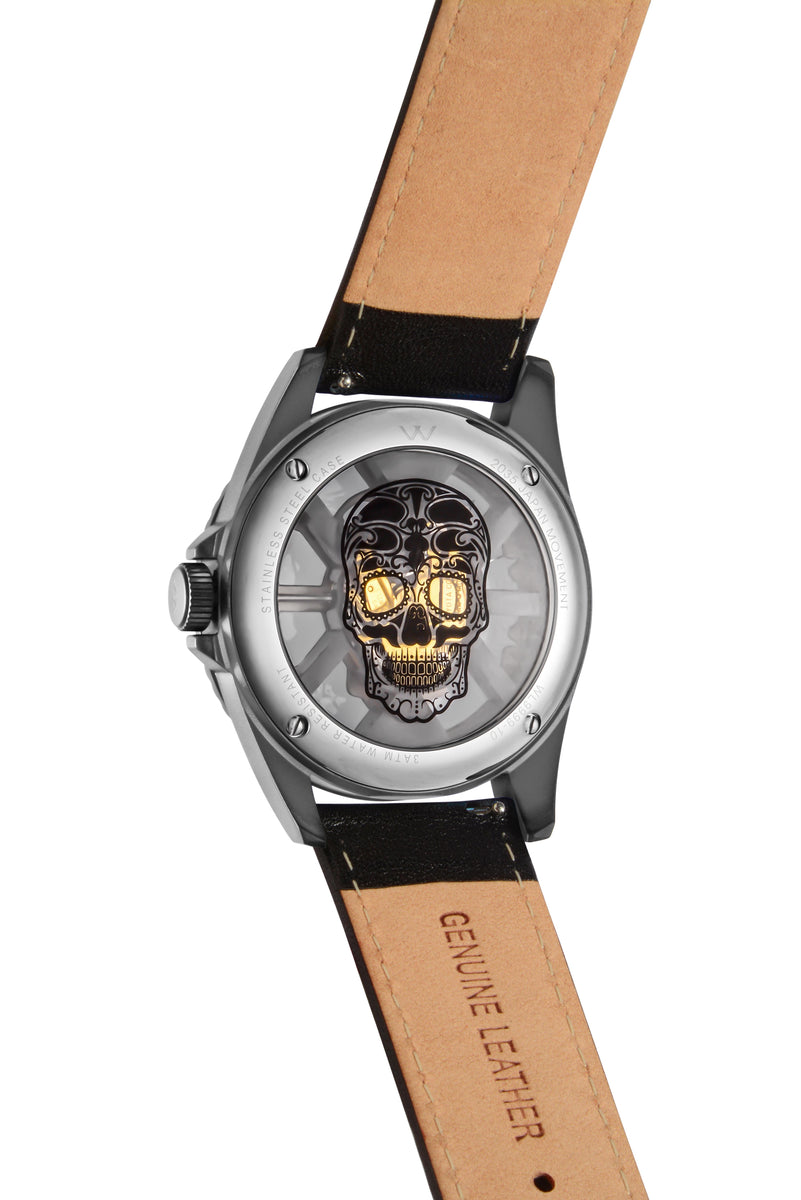 Hallow SKULL face watch - Gun / Black – W Laboratory