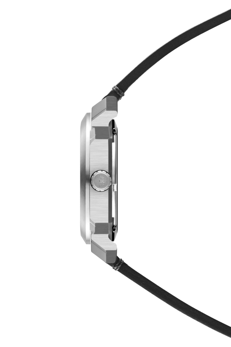 Modern Gents Automatic Watch - Silver / Black WL10050-10 – W Laboratory